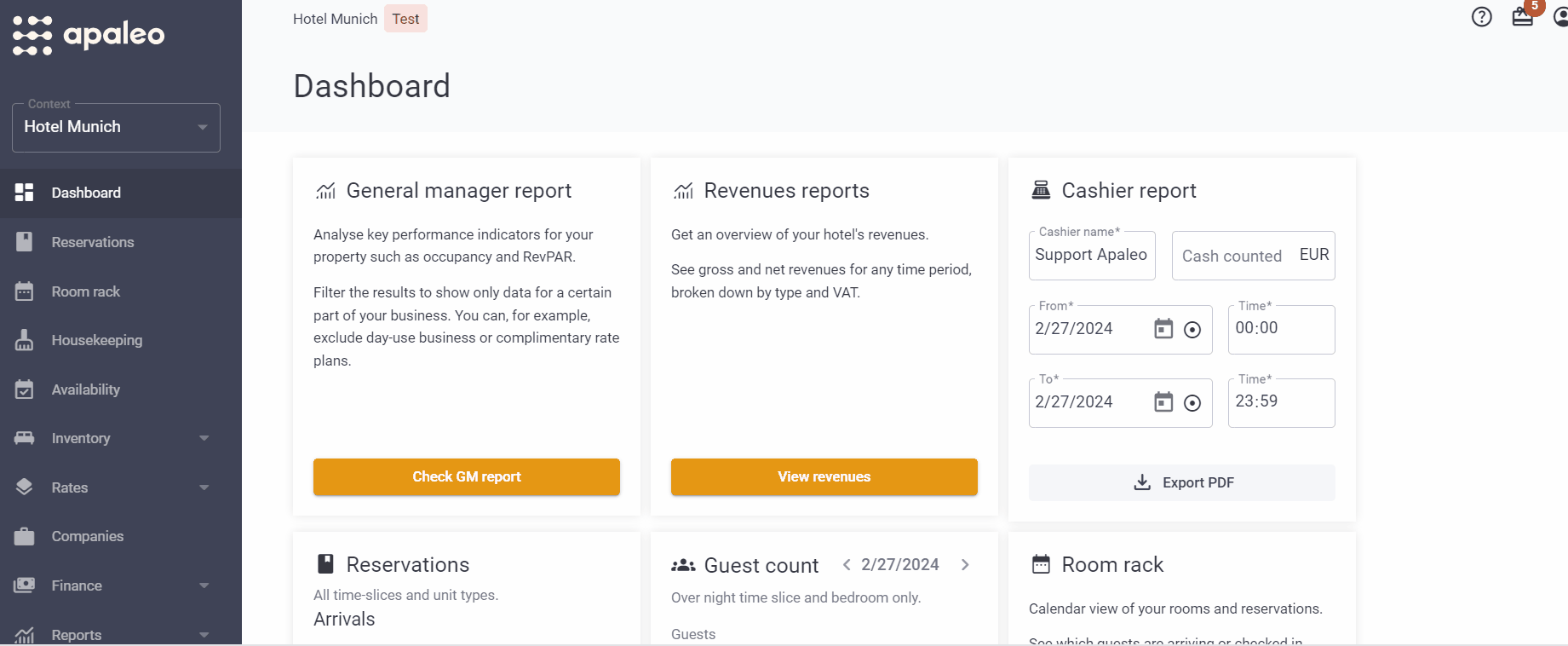 Housekeeping in Apaleo – Apaleo Help Center