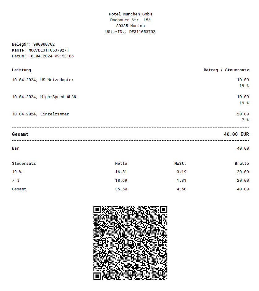 Germany and Austria: Fiscal Receipt Generation – Apaleo Help Center