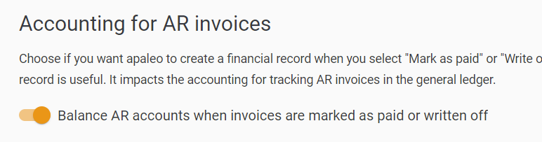 Accounting for AR invoices – Apaleo Help Center
