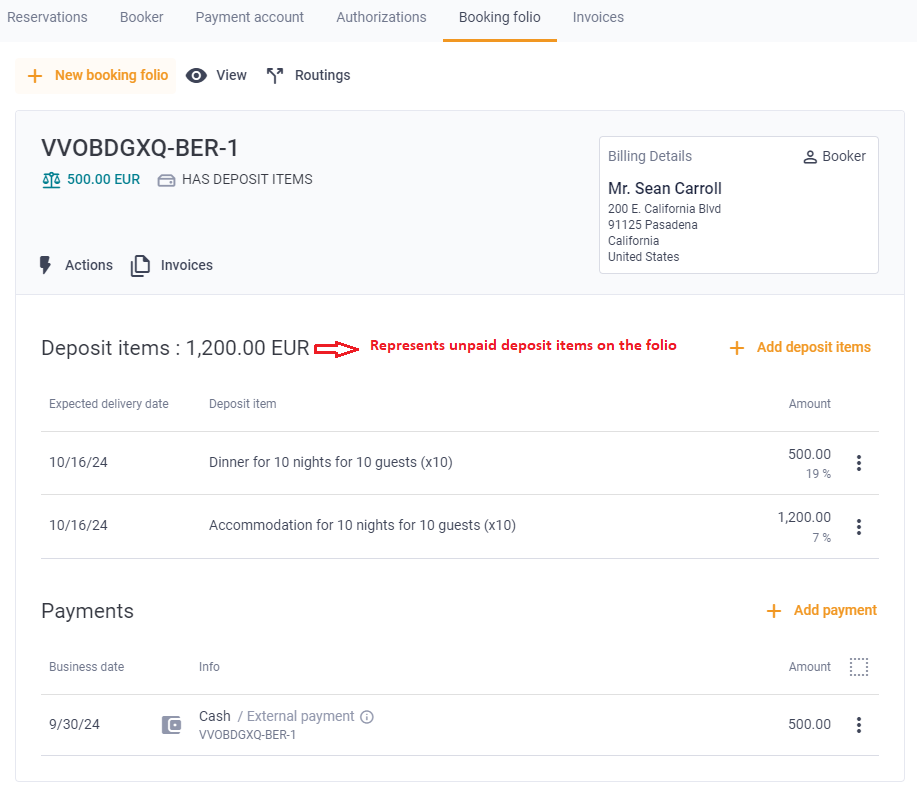 How to Create a Group Invoice (+Deposit) – Apaleo Help Center