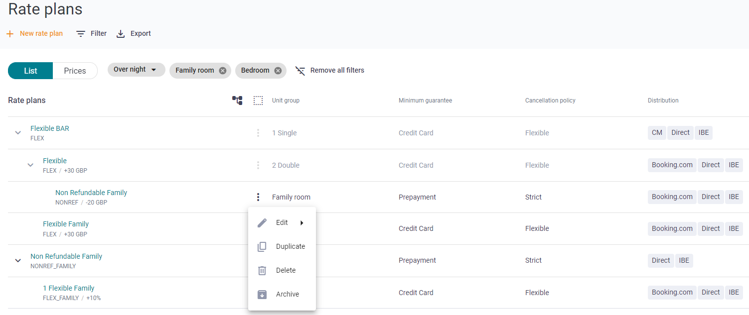 Setting up Rate Plans – Apaleo Help Center