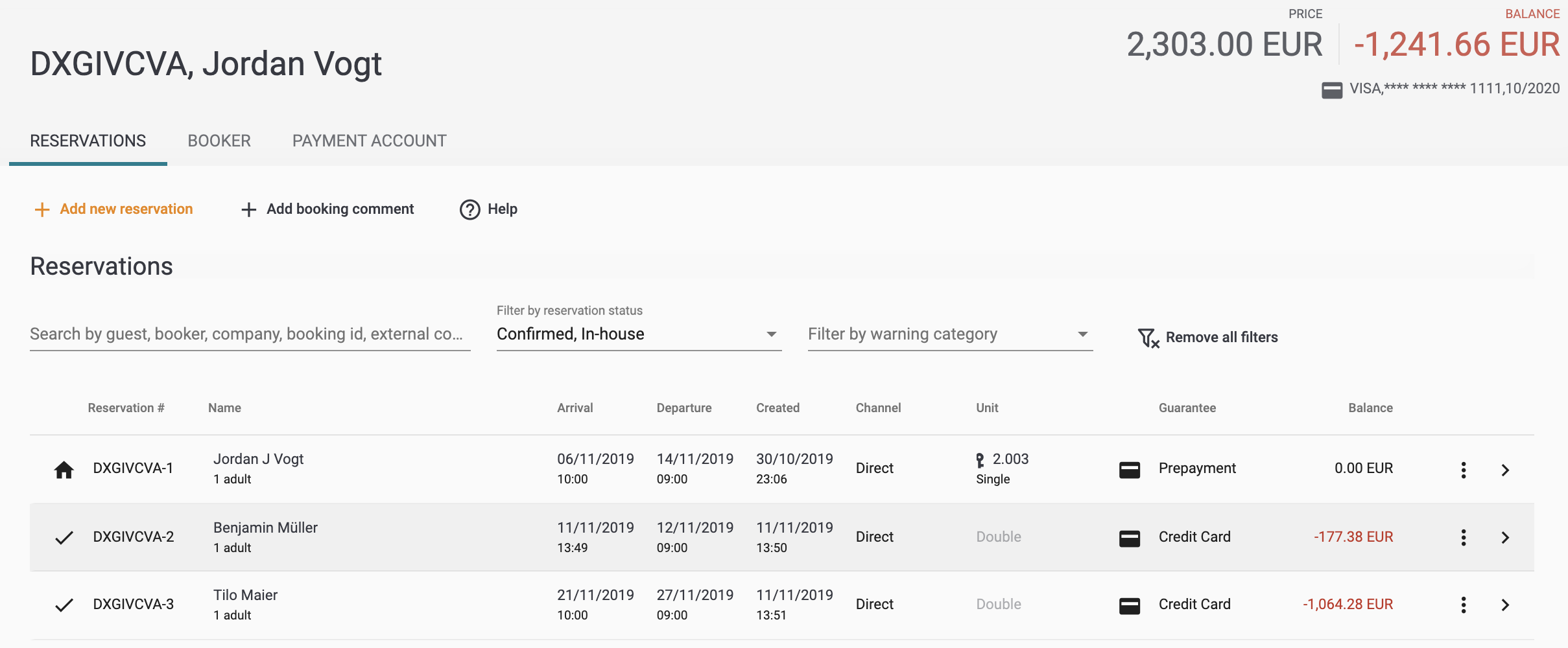 Introduction to Bookings and Reservations – apaleo help center